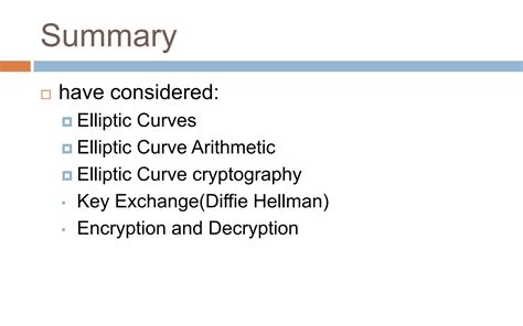 Elliptic Curve Cryptography Ppt