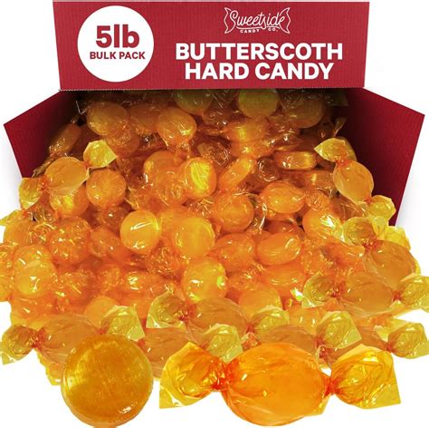 Butterscotch Hard Candy Bulk 5lb Bag Delicious Sweet