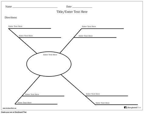 Spider Map With Lines Storyboard By Worksheet Templates