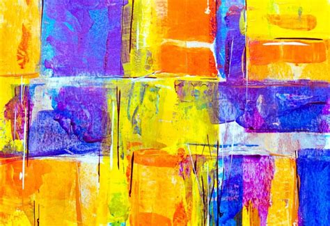 Abstract Mixed Paint Colors