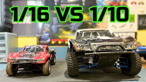 how big is a 1 16 scale rc car
