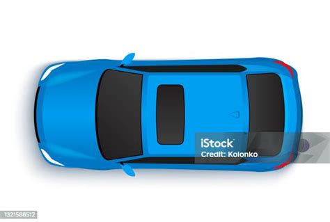 벡터 자동차 상단 보기 아이콘 그림입니다 차량 플랫 절연 자동차 차량 격리 아이콘 차에 대한 스톡 벡터 아트 및 기타 이미지 차 꼭대기 벡터 Istock