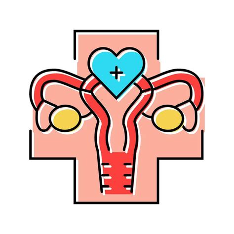 Reproductive Health Gynecologist Color Icon Vector Illustration