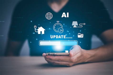 premium photo smartphone with update software computer program upgrade business technology