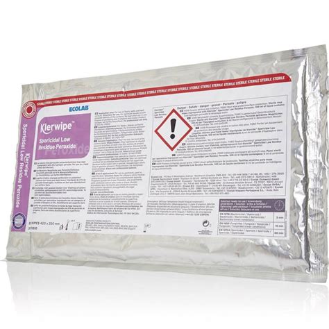 Klerwipe Sporicidal Low Residue Peroxide Mop Steril Aet