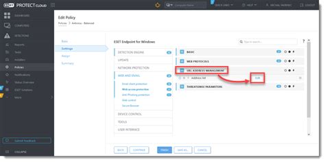 Unblock A Safe Website On An Endpoint Using ESET PROTECT 8 X 10 X Or ESET PROTECT Cloud