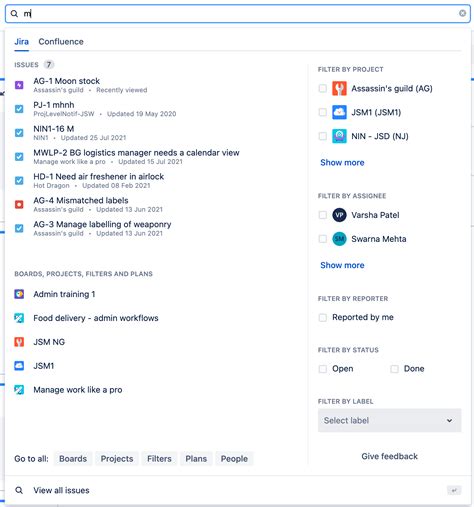 Find Recent Issues Jira Work Management Cloud Atlassian Support