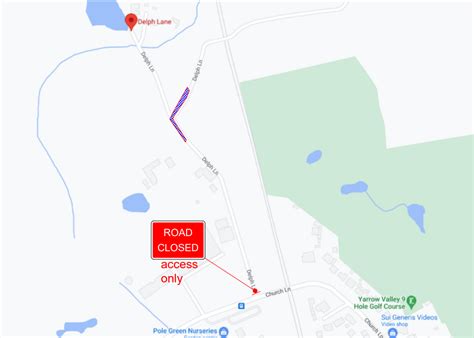 Road Closure Delph Lane August 2023 Charnock Richard Parish Council