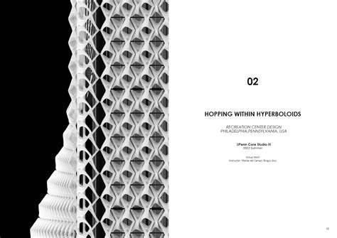 Hopping Within Hyperboloids Recreation Center Design Ling Lin