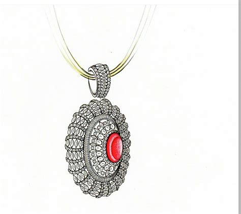 Diamond Pendent Diamond Bangle Diamond Jewellery Jewelry Rendering Jewelry Design Drawing