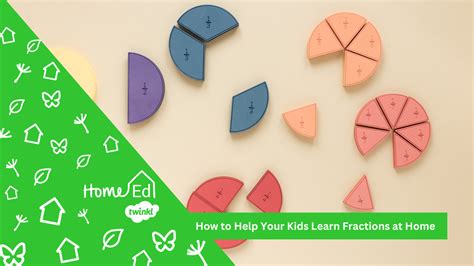 Learning About Fractions At Home Twinkl