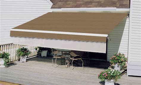 Sunsetter Motorpro Sunbrella Retractable Soffit Patio Awning Wayfair