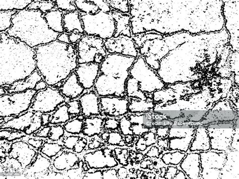 아스팔트의 균열 크고 작은 입자가있는 자연스러운 벡터 그런지 질감 텍스처 오버레이를 위한 원본 템플릿 그런지 스타일의 스텐실 0