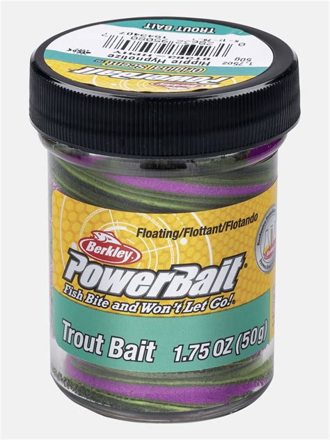 Berkley Powerbait Trout Bait Swirls Col Hippie Hypnotize Fishing