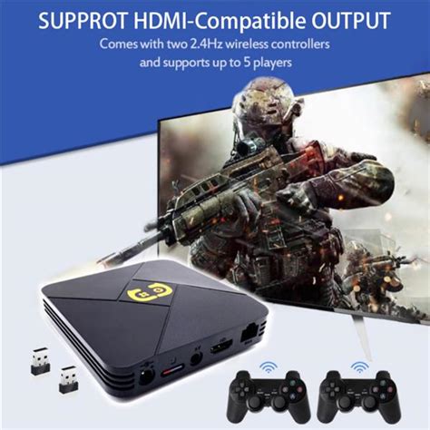 Купить Game Box WiFi 4K Эмулятор видеоконсоли 6000 + Игры Ретро ТВ Бокс ...