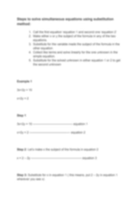 Solution Simultaneous Equations Solved Examples And Shortcut Tricks