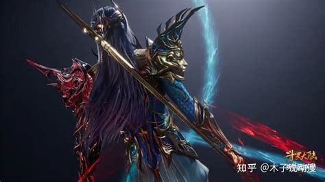 唐三最后一个造型曝光，左手执剑右手拿戟，红蓝配色各占一半 知乎