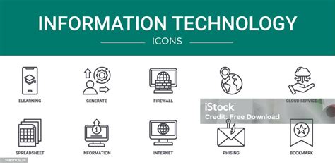 E러닝 생성 방화벽 클라우드 서비스 스프레드시트 보고서 프레젠테이션 다이어그램 웹 디자인을 위한 정보 벡터 아이콘 0명에 대한 스톡 벡터 아트 및 기타 이미지 Istock