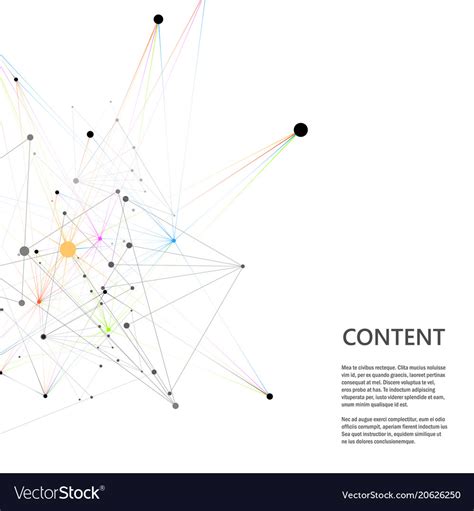 Abstract Molecular Network Pattern Royalty Free Vector Image