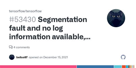 segmentation fault and no log information available add some tips about segmentation fault