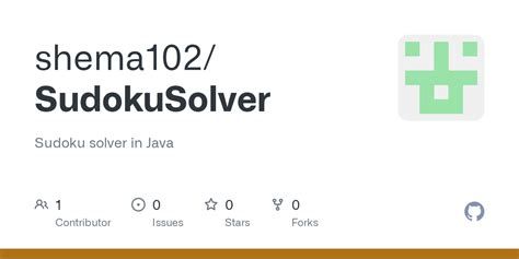 Github Shema Sudokusolver Sudoku Solver In Java