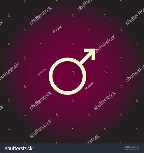 Male Sex Icon White Vector Icon เวกเตอร์สต็อก ปลอดค่าลิขสิทธิ์