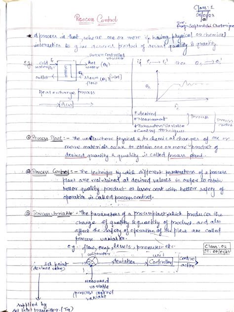 Process Control Notes Pdf