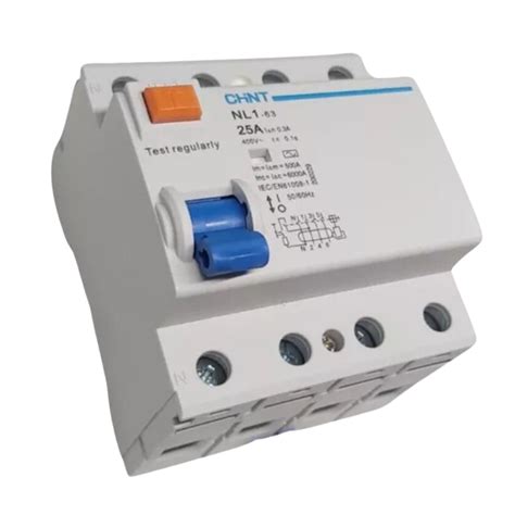 Interruptor Diferencial Trifásico 4x25a 300ma Nl1 Tipo Ac Ch