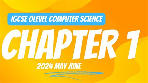 Igcse Olevel Cs P1 Chapter 1 Youtube
