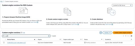 Performing A Minor Version Upgrade For Amazon Rds Custom For Sql Server