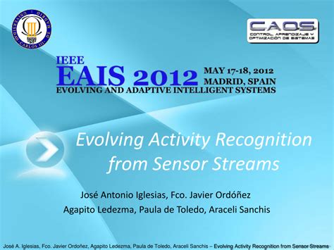 Pdf Evolving Activity Recognition From Sensor Streams