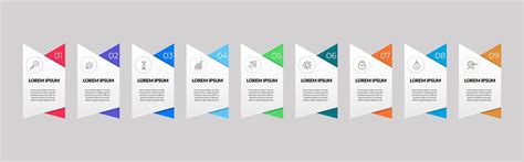 9 Part Infographic Vector Art Icons And Graphics For Free Download
