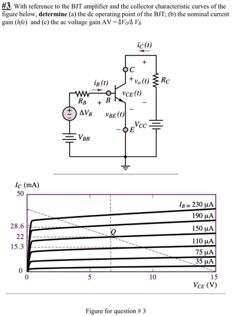 3 With Reference To The Bjt Amplifier And The Collector