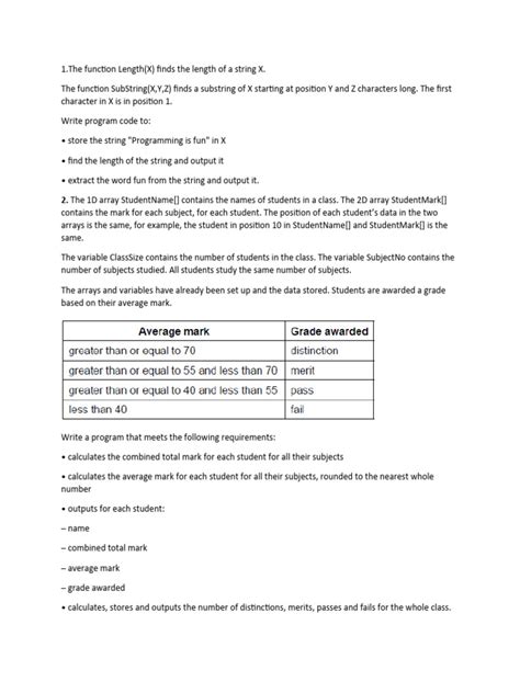 Function Exe 1 Pdf String Computer Science Textbook