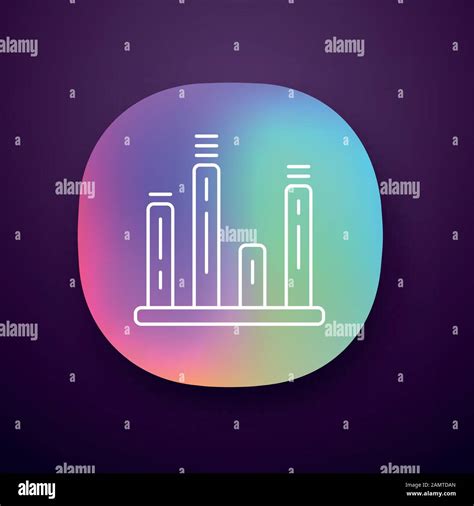Bar Graph App Icon Diagram Line Graph Statistics Data Visualization Symbolic Representation