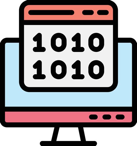 Binary Code Vector Icon Design Illustration Vector Art At Vecteezy