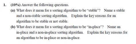 Solved Answer The Following Questions What Does It Mean