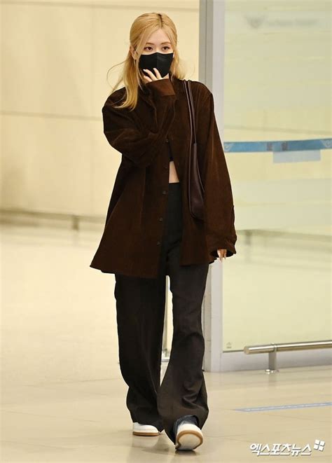 블랙핑크 로제 모닝 인사[엑s Hd포토] 네이트 연예