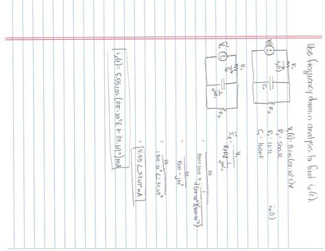 Solved Use Frequency Domain Analysis To Find I X T Chegg