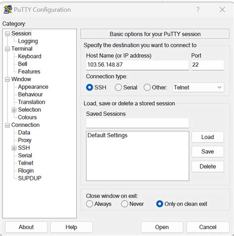 Cara SSH Menggunakan Putty Di Windows