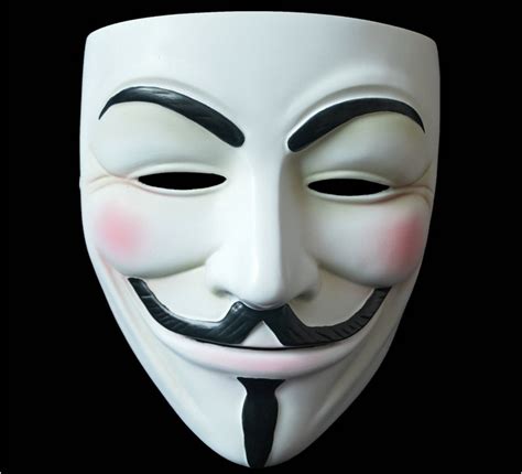 V For Vendetta Anonymous Film Guy Fawkes Face Mask Halloween Fancy Cosplay Resin Crafts In Party