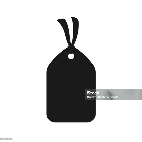 검은 종이 태그 빈 빈 템플릿 아이콘 실루엣입니다 간단한 플랫 클립 아트 기호 기호 요소 제품 또는 상점 가격 라벨 스티커 판매 할인 표지판 등 0명에 대한 스톡 벡터 아트