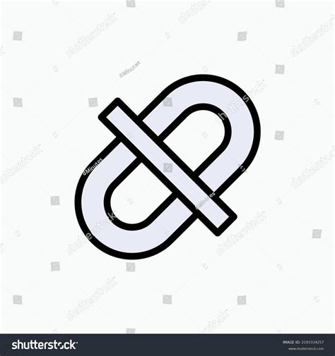 Broken Link Icon Unconnected Disconnect Symbol Stock Vector Royalty
