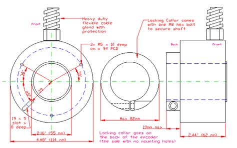 180211 Series NAMFPX Incremental Hollow Shaft Encoder Up To 50 Mm
