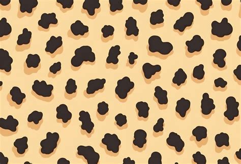 Vectorbased Cheetah Pattern Design With Softedged Spots On Warm Beige Background Premium Ai