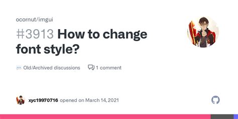How To Change Font Style Ocornut Imgui Discussion GitHub