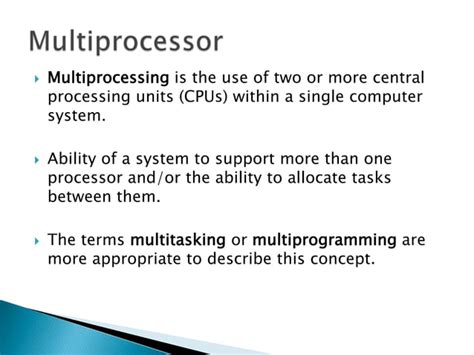 Multivector And Multiprocessor Pptx