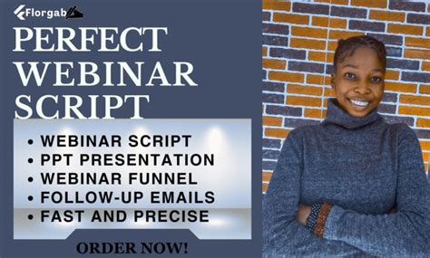 Write Your Powerpoint Presentation Script Webinar Script Video Script