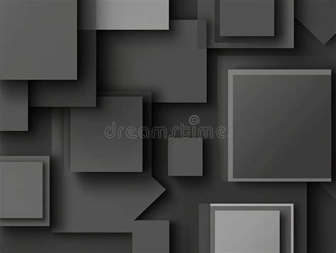 Layered Abstract Design With Grayscale Squares Stock Illustration Layered Abstract Design With Grayscale Squares Stock Illustration